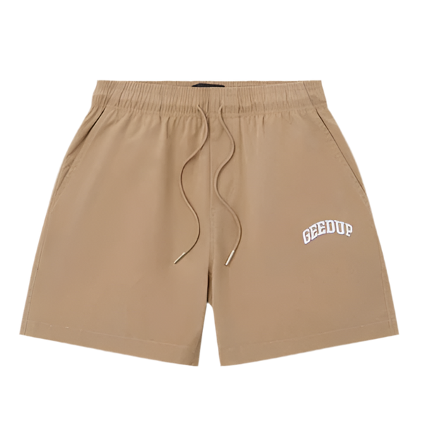 Buy Geedup Micro Team Logo Shorts Tan Online - Waves Au