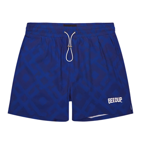 Buy Geedup G Monogram Swim Shorts Royal Blue Online - Waves Au